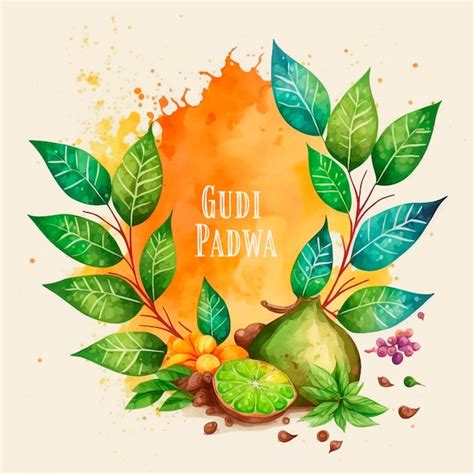 Feliz Ugadi Vector Premium