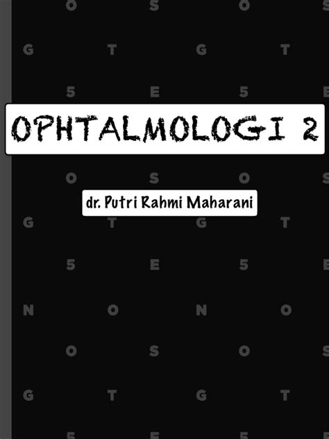 Ophtalmologi 2 Map Pdf