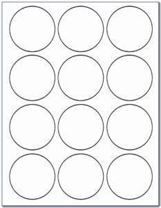 Inch Round Label Template