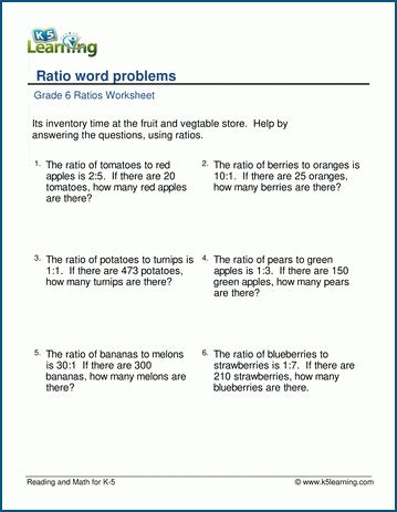 Ratio Proportion Word Problems