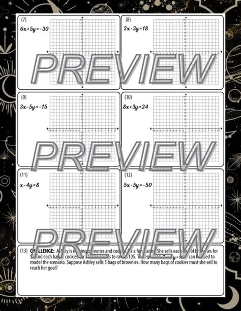 Graphing Linear Equations In Standard Form Intermediate Tpt