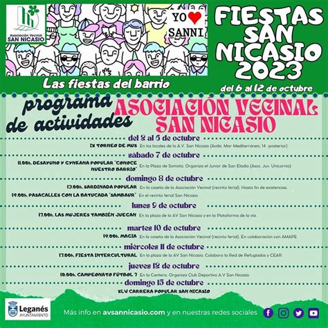 Fiestas de San Nicasio Asociación De Vecinos De San Nicasio OCIO EN LEGANÉS