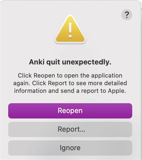 anki unable to open quitting unexpectedly on mac help anki forums