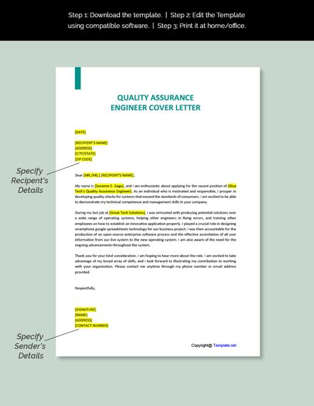 Quality Assurance Engineer Interview Questions Template