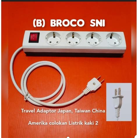 Jual Colokan Listrik 2 Pin Travel Adaptor Jepang Japan Adapter Plug