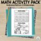 Math Activity Pack Analyzing Patterns Relationships OA TPT