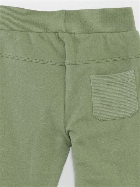 Jogging molletonné à effets texturés Vert Kiabi 9 00