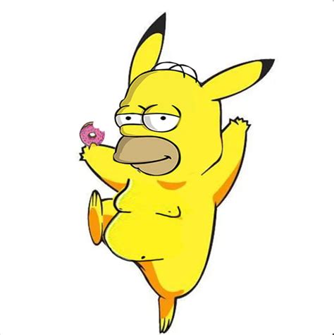 Simpsons Homer Pikachu Rhomersimpson