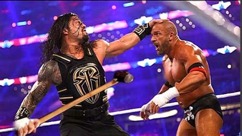 Wwe《摔角狂热32》精彩大战 罗曼雷恩斯 Vs Triple H！体育摔角好看视频