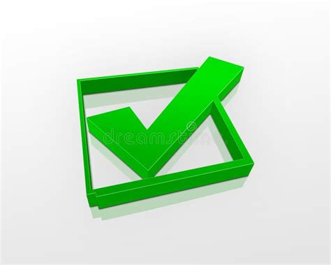 Green Check Box Stock Vector Illustration Of Questionnaire 16870861