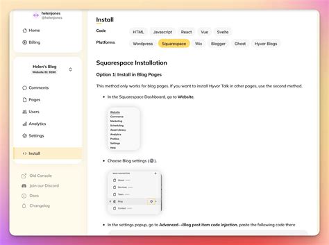 How To Add Comments To Squarespace With Hyvor Talk
