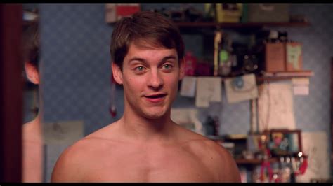 Auscaps Tobey Maguire Shirtless In Spider Man