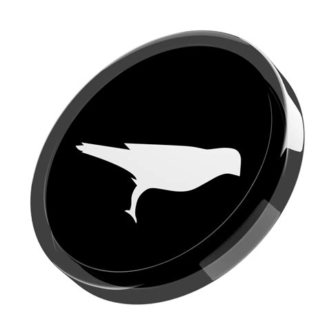 Kusama KSM Glass Crypto Coin 3D Illustration 24093041 PNG