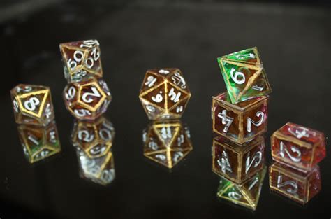 Stained Glass Dice Set Etsy