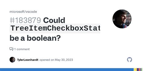 could `treeitemcheckboxstate` be a boolean · issue 183879 · microsoft