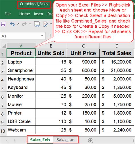 Merge Multiple Excel Files Into A Workbook With Separate Sheets Excel Insider