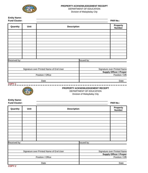 Acknowledgment Receipt Examples 9 Pdf Examples Vrogue