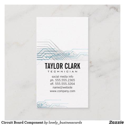 Circuit Board Component Business Card Zazzle Circuit Board Custom Business Cards Circuit