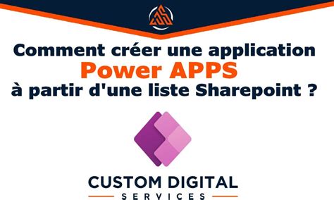 Comment créer une application Power APPS à partir d une liste
