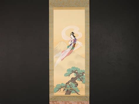 Yahooオークション 【模写】【伝来】sh1073〈歌川春光〉美人画 富士