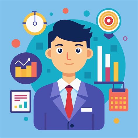 Flat Vector Illustration Of A Business Analyst Premium Ai Generated