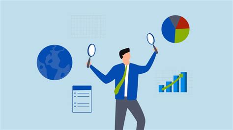 Business Analysis 4k Animation Of The Intelligent Businessman Analyst