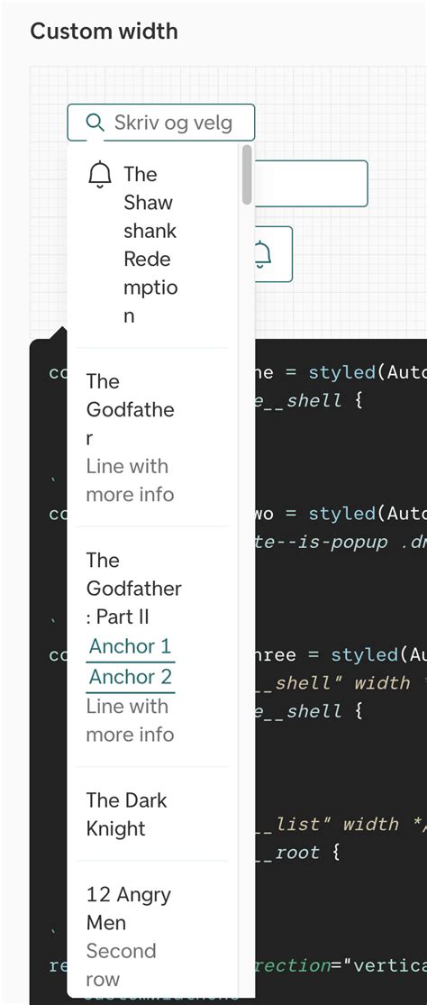 Let Autocomplete S Options Use The Full Width Before It Breaks To A