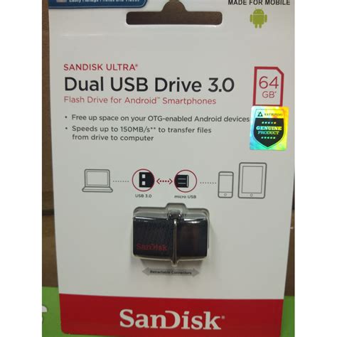 Jual Murah Sandisk Flashdisk Otg 16Gb Dual Drive Shopee Indonesia