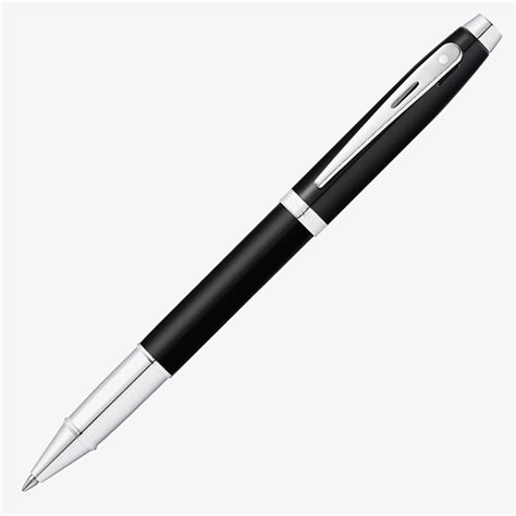 Sheaffer 100 Rollerball Pen Matte Black Chrome Trim E1931751 The Online Pen Company