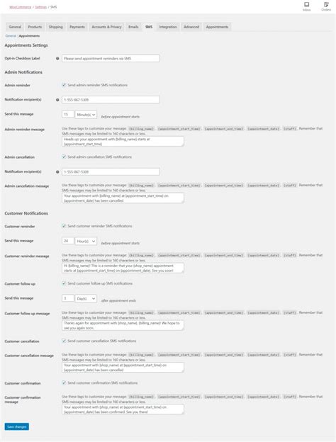 Twilio SMS Appointment Notifications BookingWP