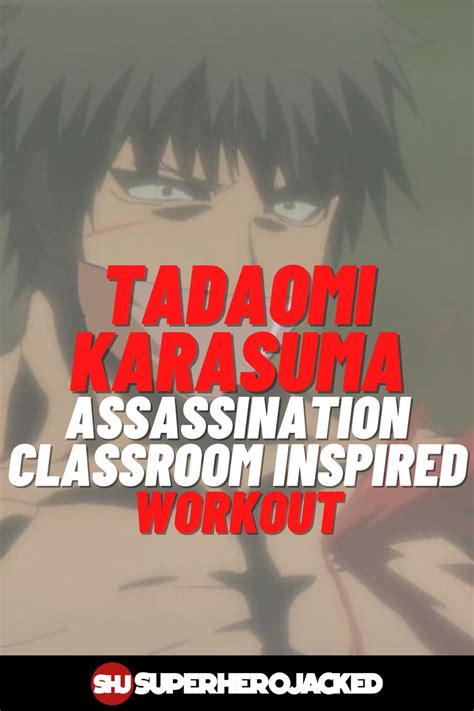 Tadaomi Karasuma Workout Train Like The Assassination Classroom Agent