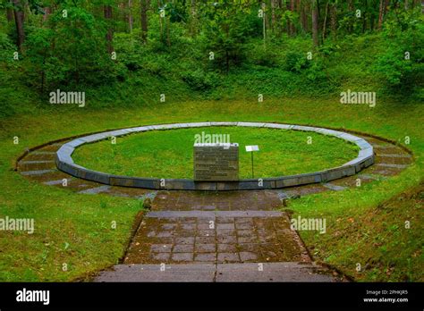 An Excavated Pit Used To Cremate Corpses During Ponary Massacre At