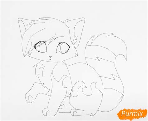 Котенок рисунок для срисовки карандашом легкий