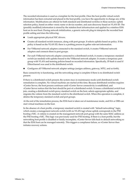 Vsphere Networking Proced