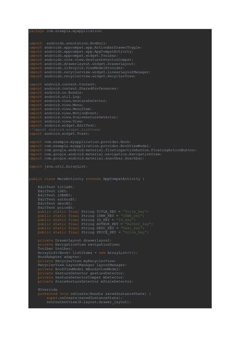 Week 11 Tutorial Solution Package Example Import Androidx