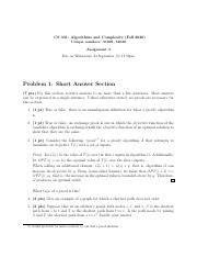 Cs Fall Assignment Pdf Cs Algorithms And Complexity