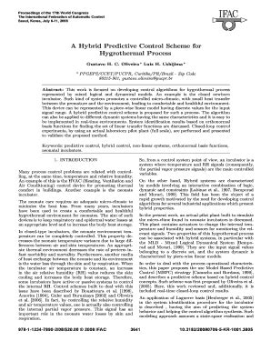 Fillable Online Nt Ntnu A Hybrid Predictive Control Scheme For
