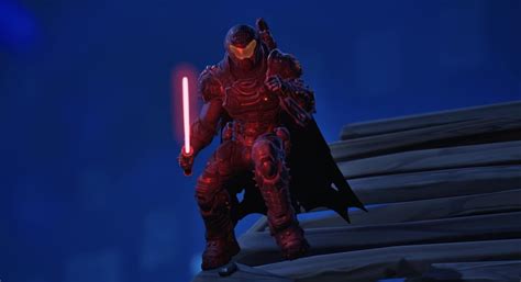 Doom Slayer Exo Glider Cape Red Sith Apprentice Lightsaber R