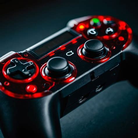 Black And Red Game Controller Xz Premium Ai Generated Image