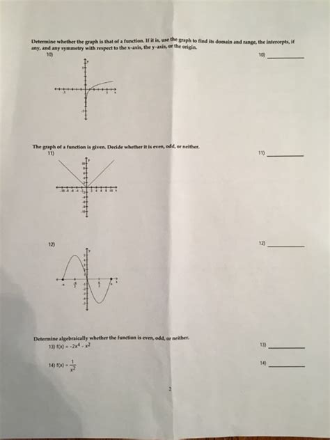 Solved Determine Whether The Graph Is That Of A Function If Chegg