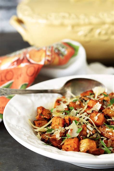 Pecan And Parmesan Roasted Butternut Squash Creative Culinary