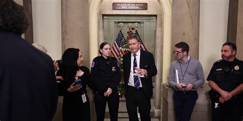Thomas Massie Needs Backup To Remove House Speaker Mike Johnson Wsj