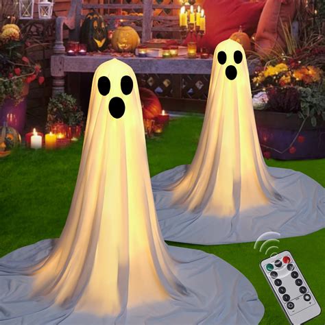 Remote Controlandtimer 2 Packs Halloween Decorations Outdoor Halloween