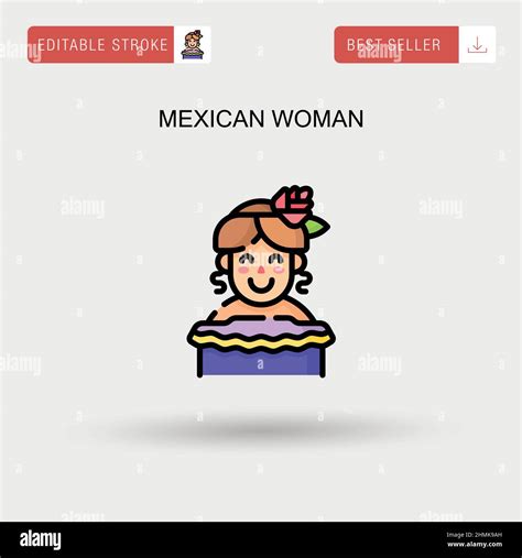Attractive Mexican Woman Stock Vector Images Alamy