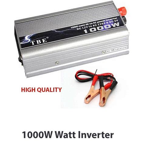 Dc 12v To Ac 220v Power Inverter 1000w Silver One Click Shopping
