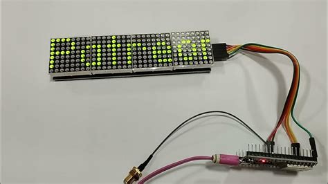 Esp32 Max7219 Scrolling Youtube