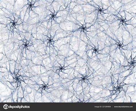 Abstract Illustration Fractals Image Looks Neural Network Colorful Abstract Background — Stock