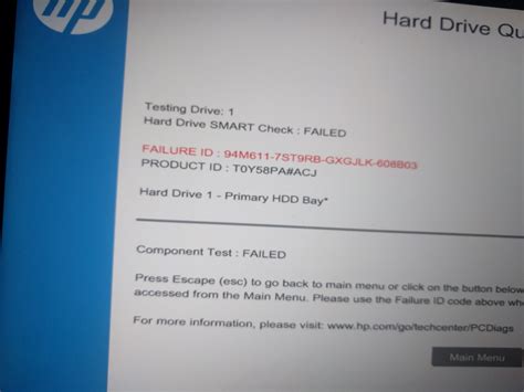 smart hard disk error hp support community 7500920