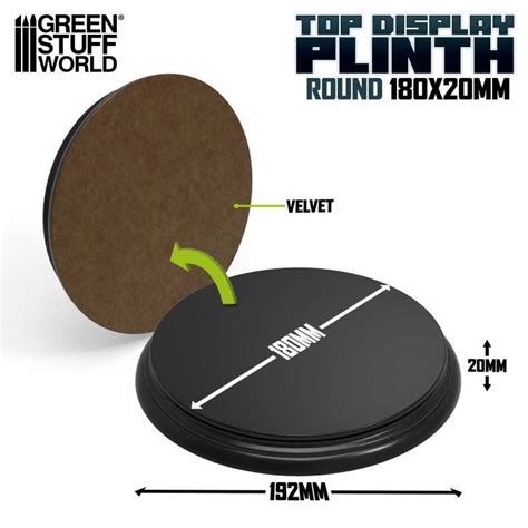Round Top Display Plinth 180mm