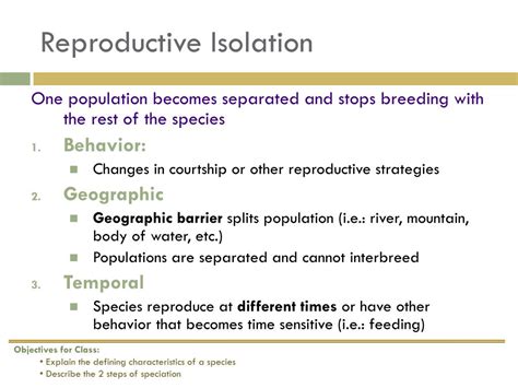 Reproductive Isolation